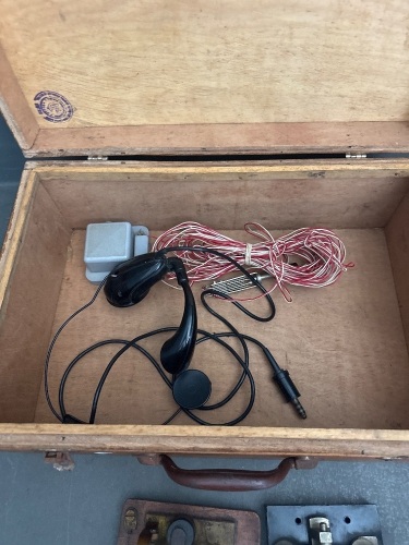Vintage Morse Code Machine in Case