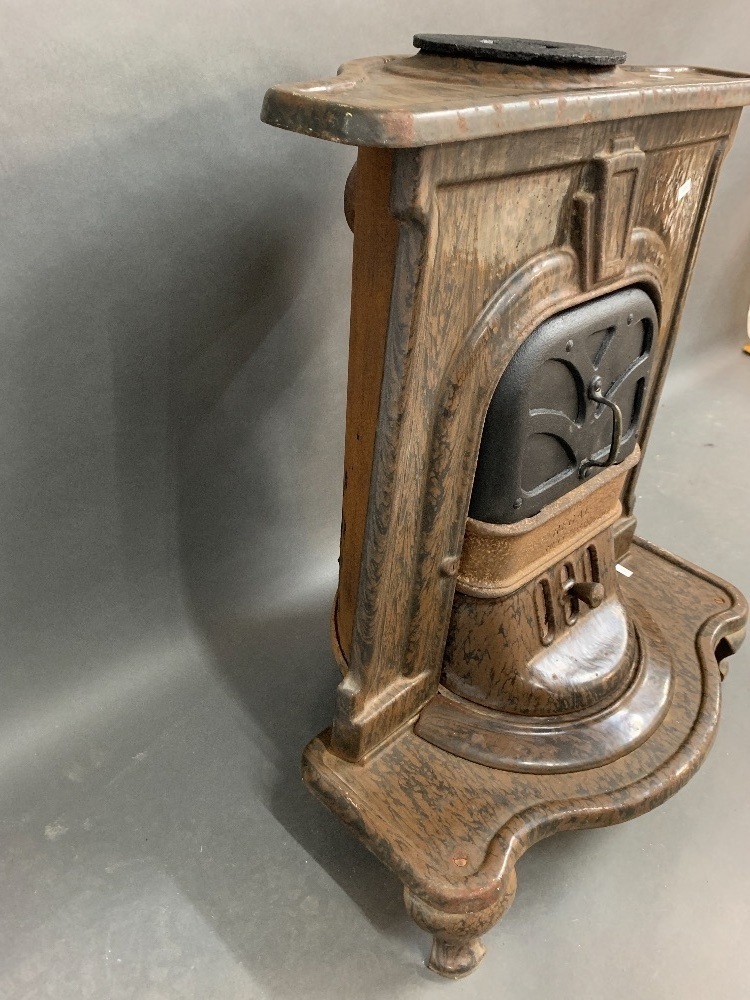 Vintage Enamelled Cast Iron Heater by Metters