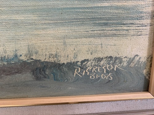 Framed Signed Oil on Board - Reg Gregor 1975 - Sailing Boats