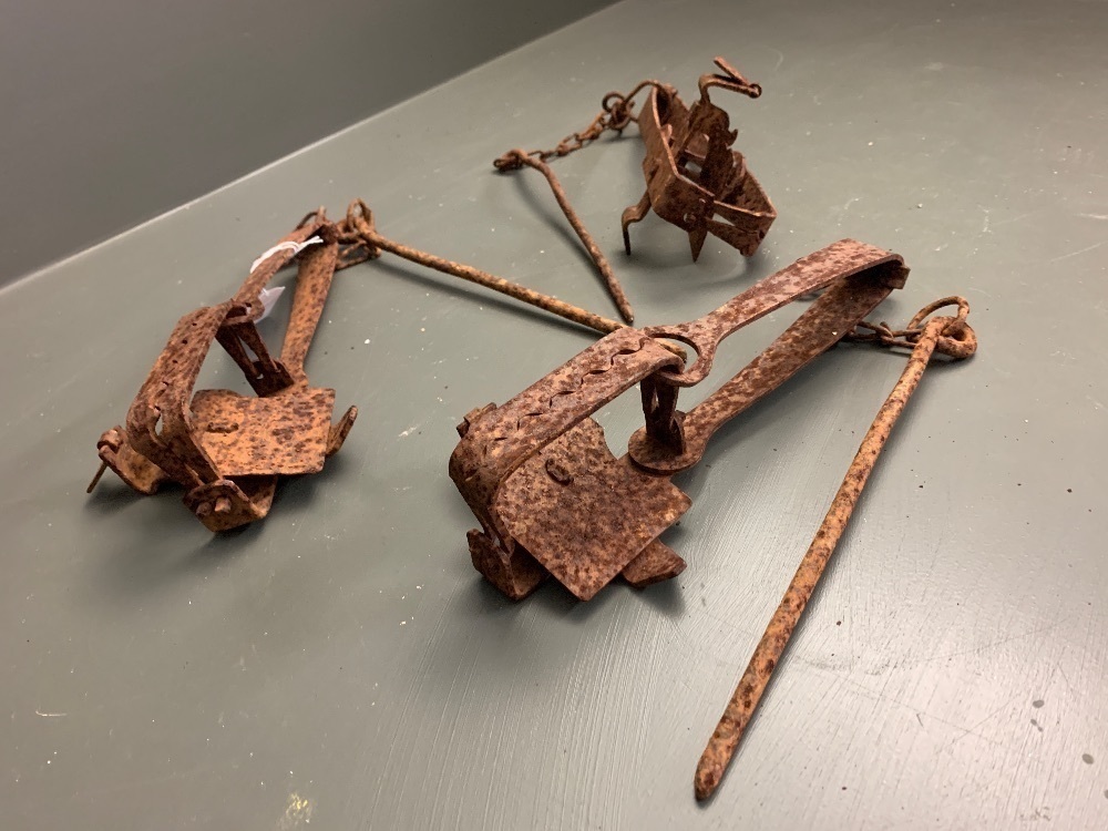 3 x Vintage Rabbit Traps