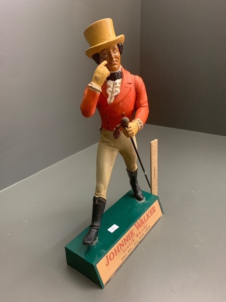 Vintage Original Large Made in England Plastic Johnnie WalkerÂ Counter ...