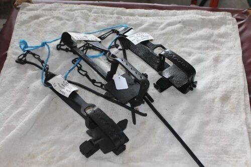 3 x Vintage Traps inc. Down EE Super Sensitive Rabbit Trap - Coombs ...
