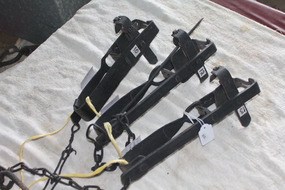 3 x Vintage Traps inc. Platypus Reg. Small Plate Rabbit Trap - Platypus ...