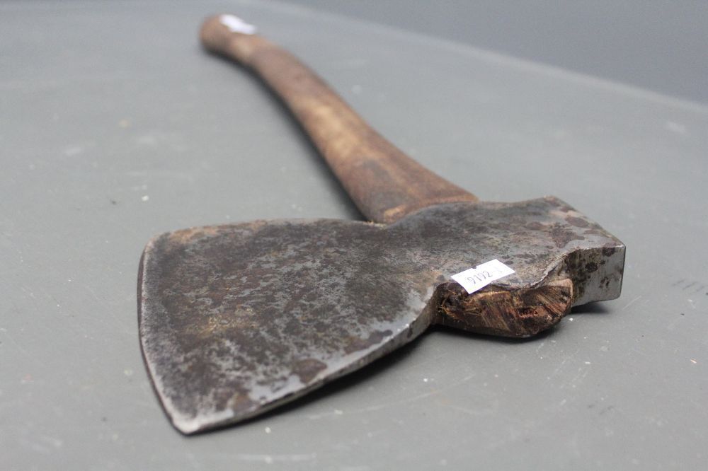 Vintage Cast Steel Warranted 5.9 Shingling Axe with Crown Stamp