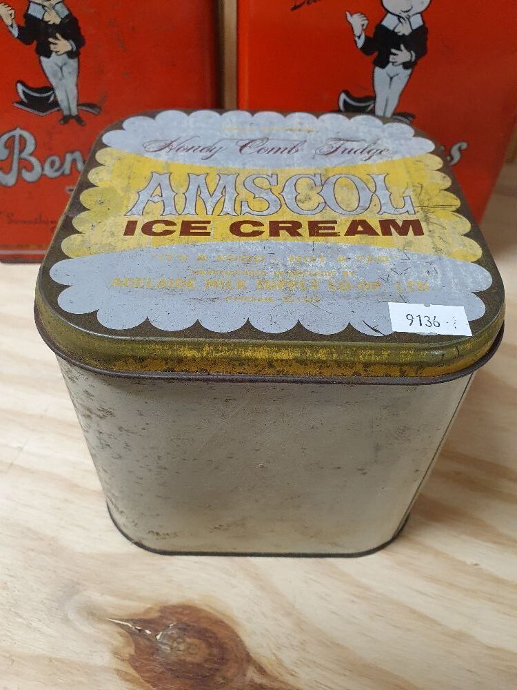 4 x Large Vintage Tins - 2 x Bensons Toffee 1 x H.H.Tandy Sweets 1 x ...