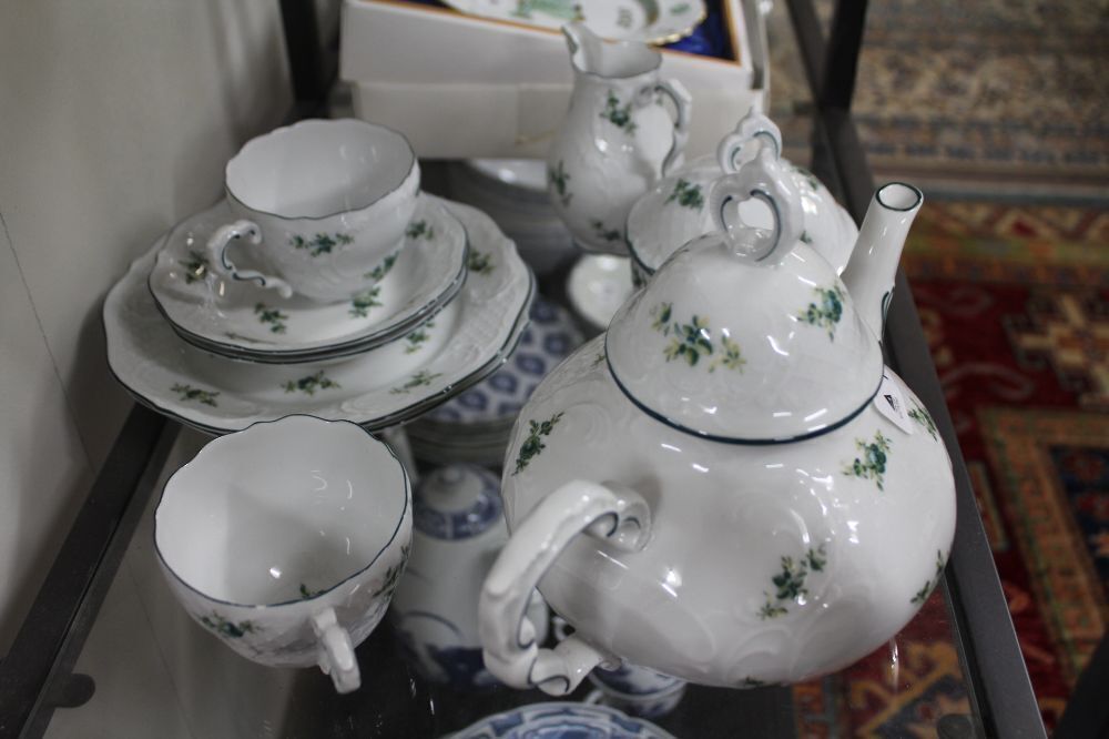 Vintage 9 Piece Lindner German Porcelain Tea Set