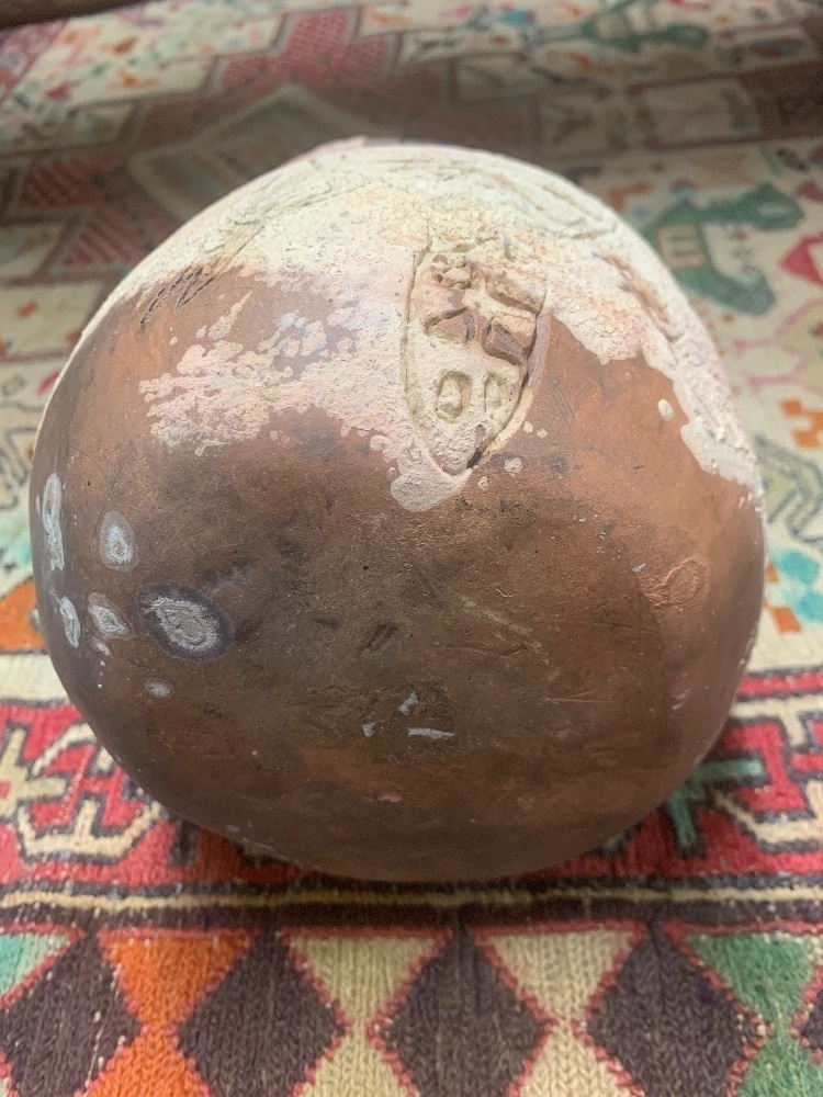 Vintage Aboriginal Design Hand Formed Clay Pot