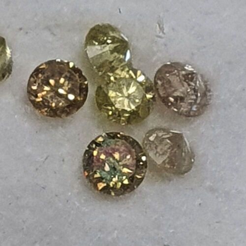 Quarter Carat of Yellow Diamond Gemstones