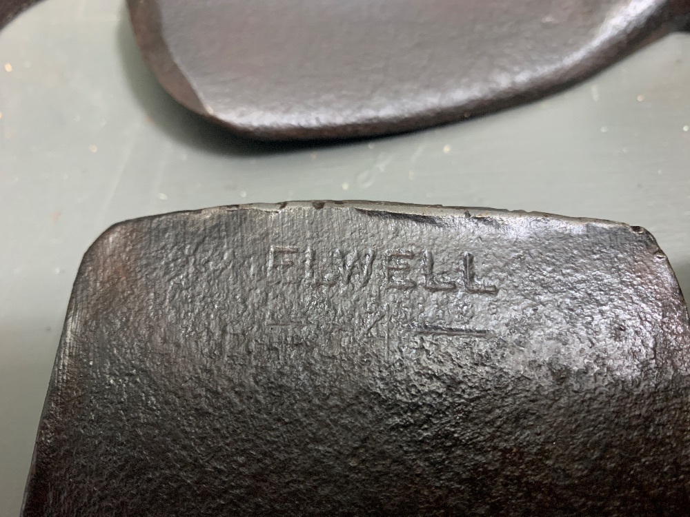 Lot of Axe, Mattock and Hammer Heads Vintage Cast Iron Grave Marker ...