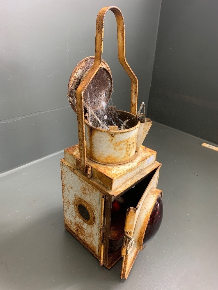 Vintage British Rail Kero Signalling Lantern with Original Burner and ...