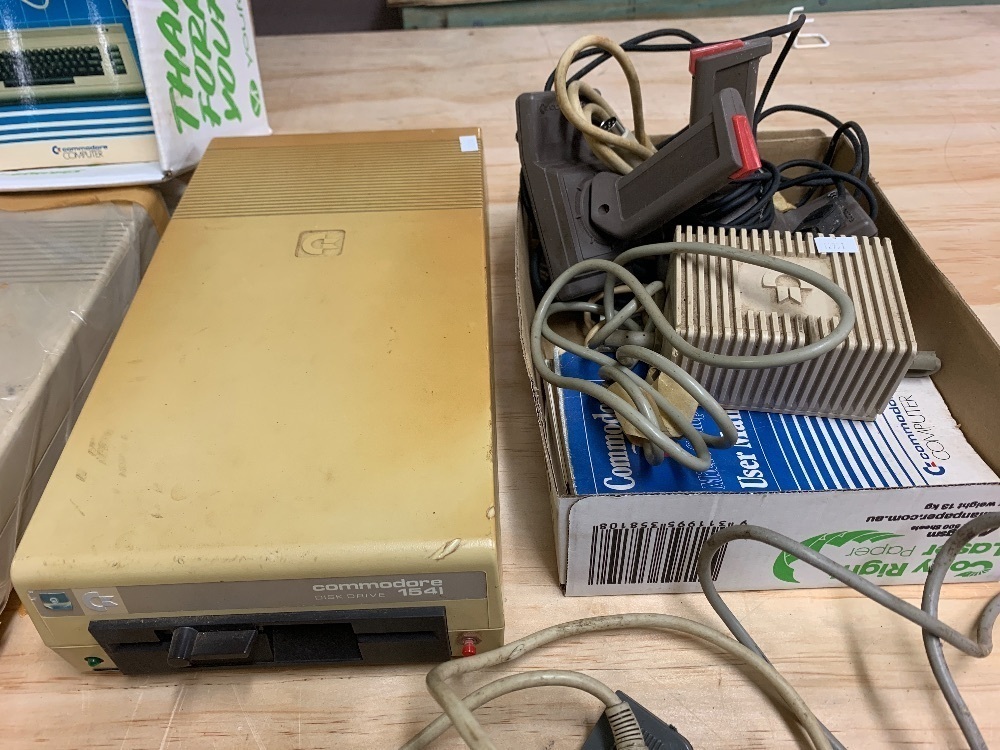 Large Quantity of Vintage Commodore Computer Eqpt inc. 2 x 64 Personal ...