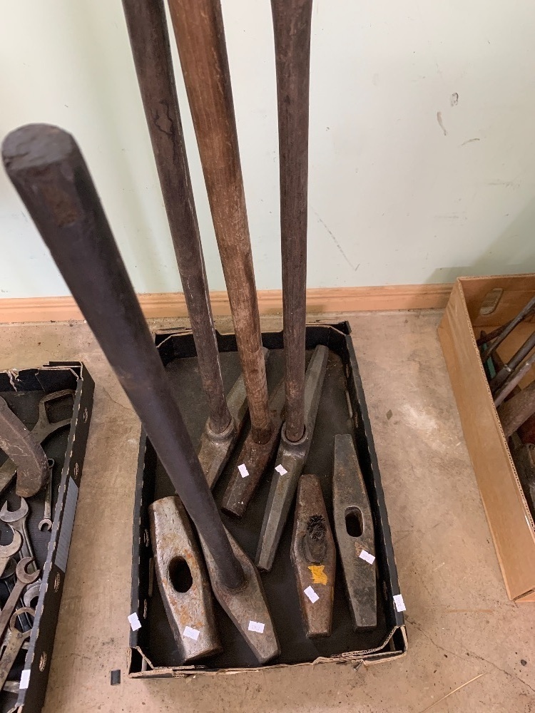 Asstd Lot of 3 x Vintage Spike Hammers 3 Large Hammer Heads