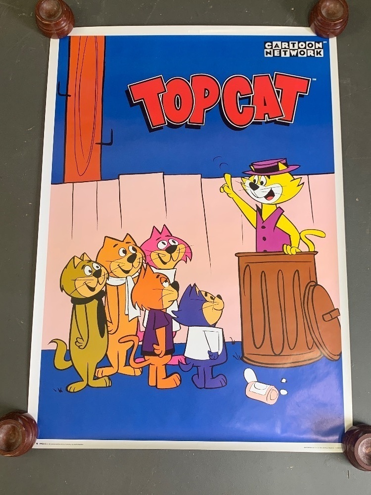 4 x Rare Vintage Cartoon Network Posters c1990's - Hong Kong Phooey ...