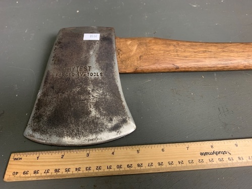 Vintage Hytest Forged Axe with 5 Cut