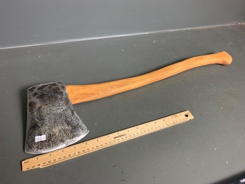 Vintage Hytest Forged Axe with Handle - 5 1/2 inch Blade