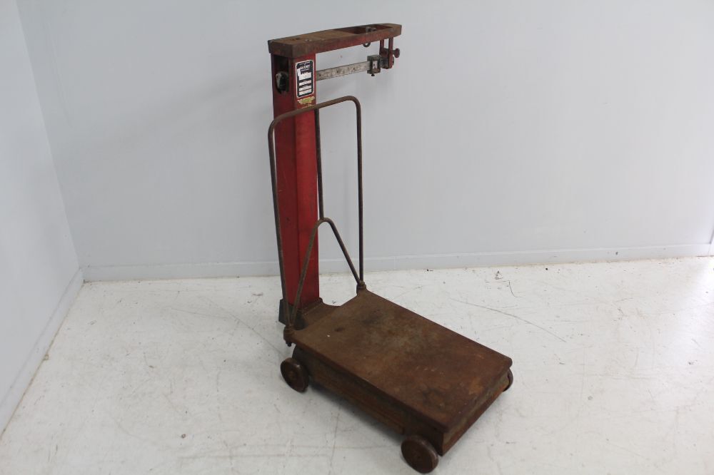 Set of Vintage Avery Platform Scales on Wheels