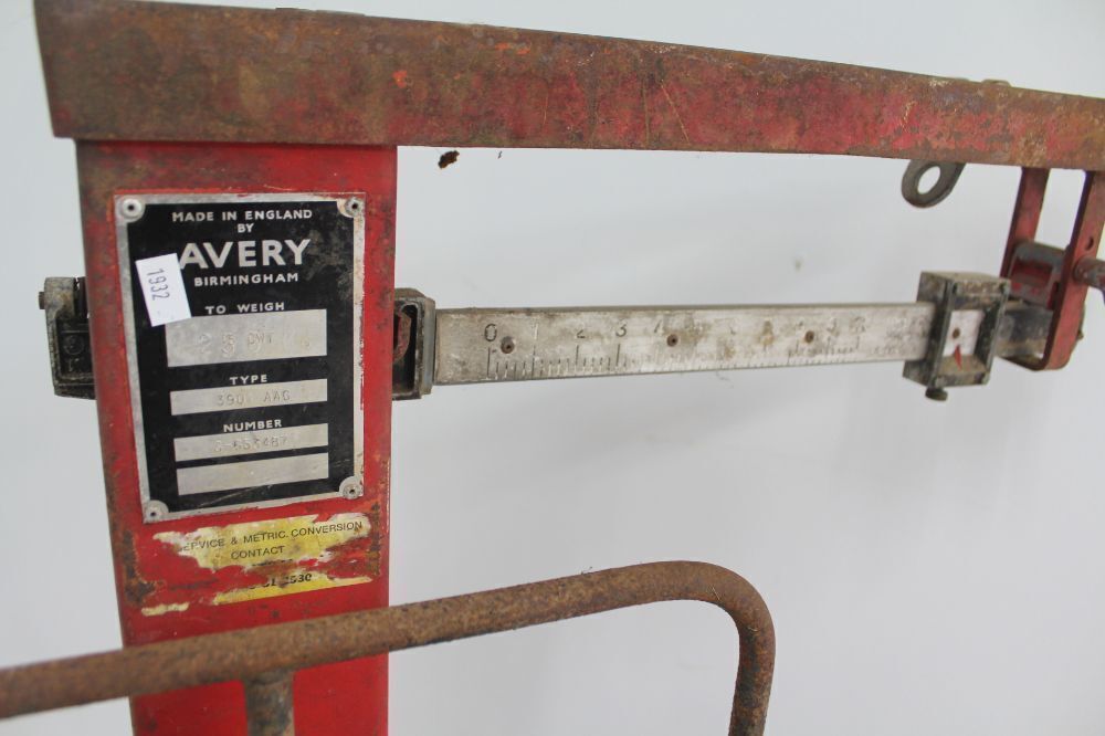 Set of Vintage Avery Platform Scales on Wheels