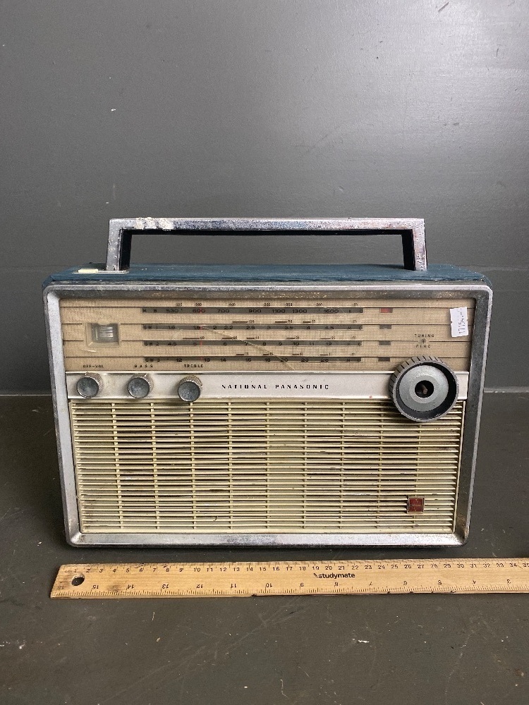 National Panasonic 4-band, 9-transistor - model T100D radio with world ...