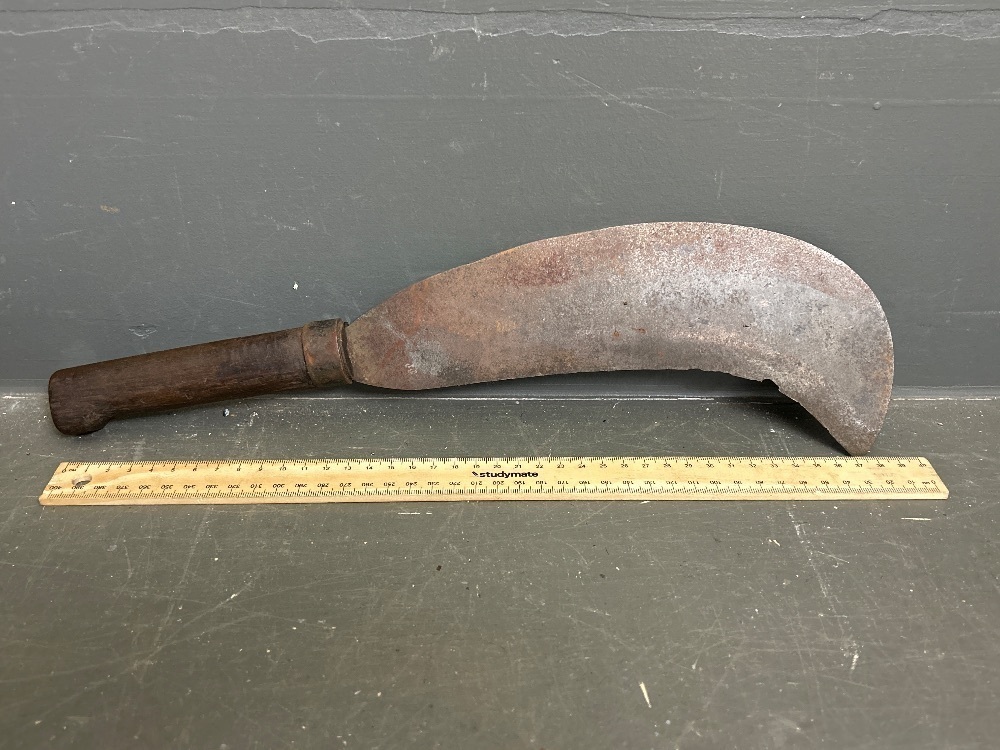 Vintage Military Issue Billhook marked Pioneer Calcutter 1941 - 10in blade