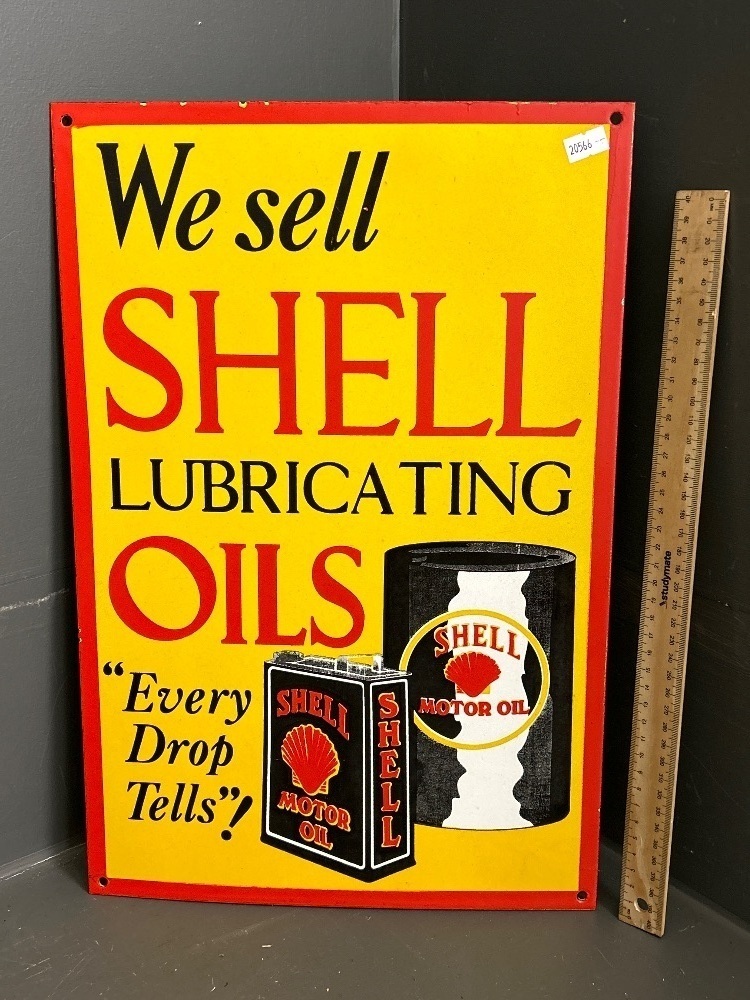 Shell Oil Enamel Sign