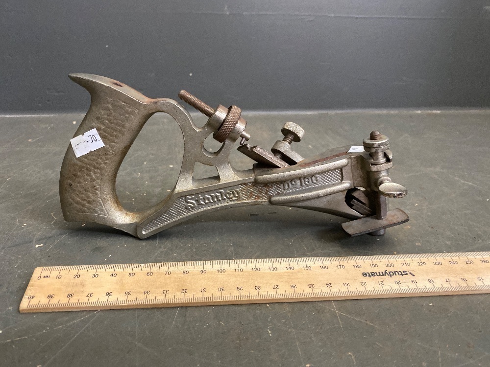 Stanley no 196 sw blade curved rabbet plane rare