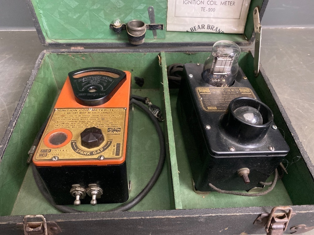 Extremely Rare Antique Coil & Condenser Test Meter Set