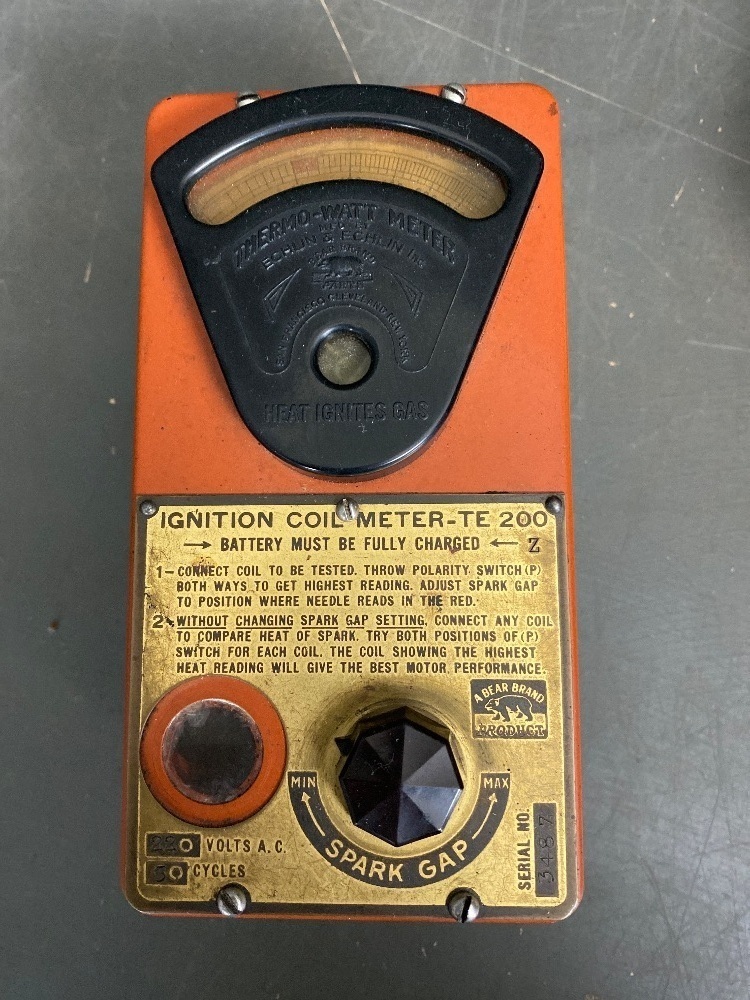 Extremely Rare Antique Coil & Condenser Test Meter Set